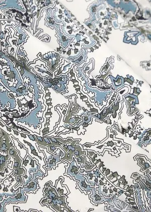 Veronica Beard Farah Printed Silk-blend Blouse