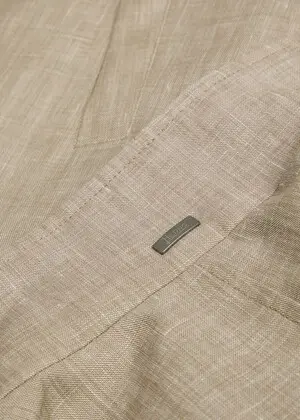 Herno Funnel-neck Linen And Wool-blend Jacket
