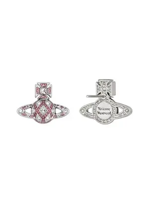 VIVIENNE WESTWOOD Rachelle Bas Relief Crystal-embellished Orb Stud Earrings