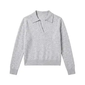 BRODIE CASHMERE Collared Cashmere Sweatshirt