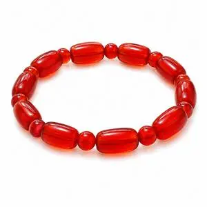 ORIGIN OF HEARTS Solara Bracelet Natural Agate Gemstone - Red
