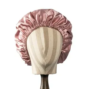 SOFT STROKES SILK Pure Mulberry Silk Hair Bonnet - Pink