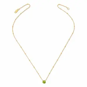 HEATHER HAWKINS Gold-filled Satellite Necklace With Peridot - Green