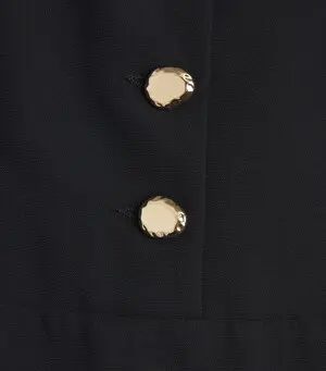 Sandro Structured Buttoned Mini Dress