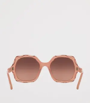 Chloé Acetate Olivia Rectangle Sunglasses