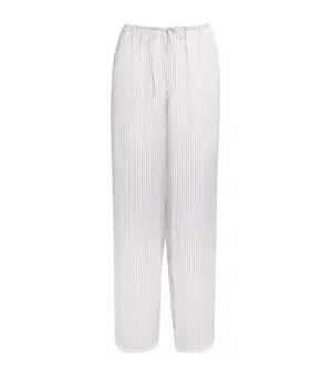 SKIMS Woven Shine Stripe Pyjama Bottoms