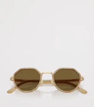 Giorgio Armani Metal Round Sunglasses