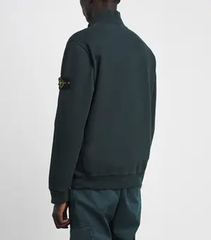 Stone Island Organic Cotton Half-zip Sweatshirt