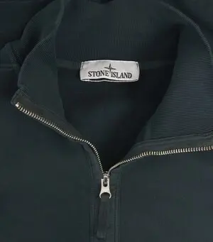 Stone Island Organic Cotton Half-zip Sweatshirt