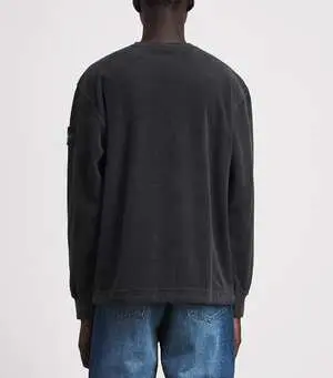 Stone Island Rib-knit Compass Sweatshirt