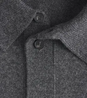 FRAME Boiled Wool Point Collar Cardigan