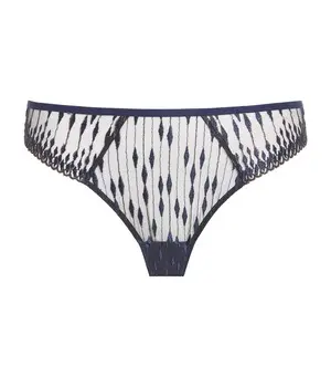 AUBADE Embroidered Voodoo Kiss Briefs - Blue