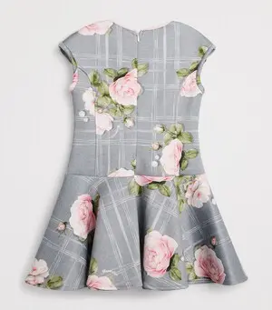 Monnalisa Rose Print Dress