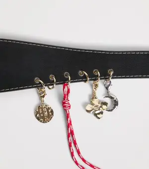 Claudie Pierlot Leather Charm-detail Belt