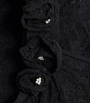 Sandro Knitted Floral Bodysuit