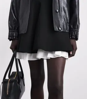 Sandro Crepe Layered Mini Dress