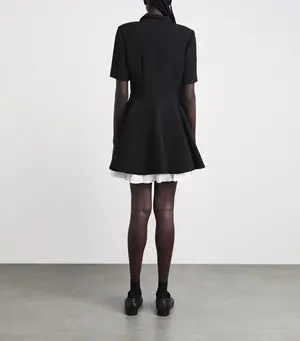 Sandro Crepe Layered Mini Dress