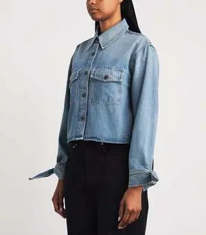 AGOLDE Hewitt Denim Shirt With Tie Detail
