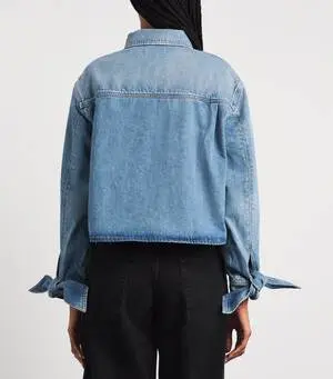 AGOLDE Hewitt Denim Shirt With Tie Detail