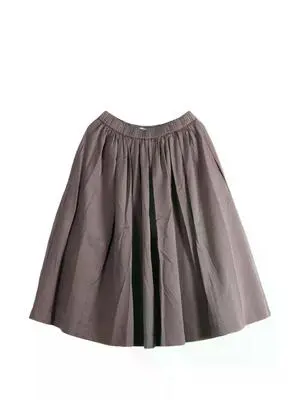 CASEY CASEY A-line Gathered Elasticated-waist Midi Skirt