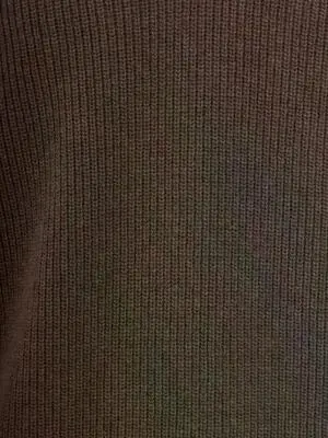 BALLANTYNE Wool Fisherman Ribbed Sweater