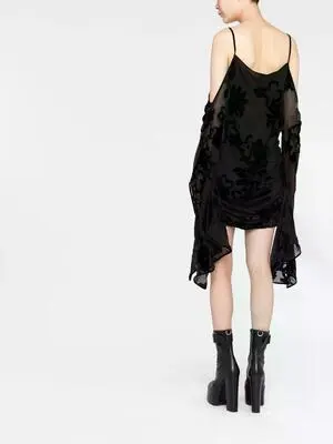 TOM FORD Cold-shoulder Devoré Minidress