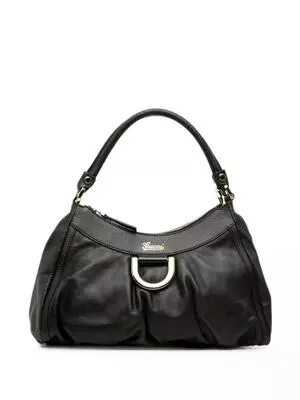 Gucci 2000-2015 Calfskin Abbey D Ring Handbag - Black