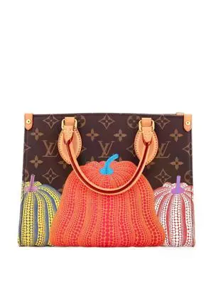 LOUIS VUITTON Onthego Yayoi Kusama Pumpkins Monogram Canvas Pm Tote Bag - Multicolour