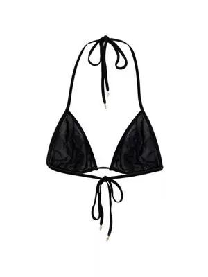 TOM FORD Star Embellished Mesh Bikini Top