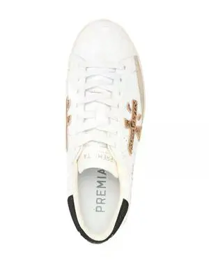 Premiata Stevend Crinkled Leather Sneakers