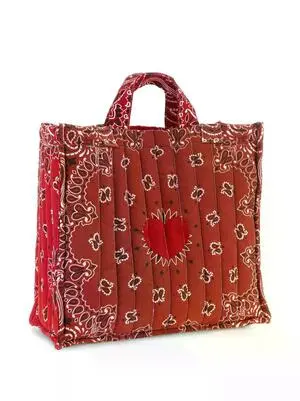 CALL IT BY YOUR NAME Bandana Print Quilted Tote Bag