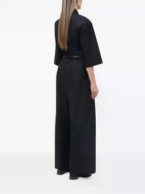 Mark Kenly Domino Tan Paji Straight-leg Trousers