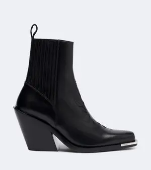 Rabanne Leather Cowboy Boots
