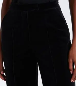 Costarellos Cotton Velvet Flared Trousers