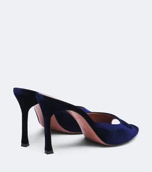 Amina Muaddi Alexa Velvet Mules