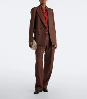 BLAZÉ MILANO Everyday Checked Virgin Wool Blazer