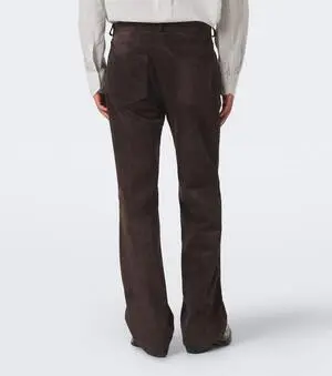 Our Legacy Carlson Cut Suede Bootcut Trousers