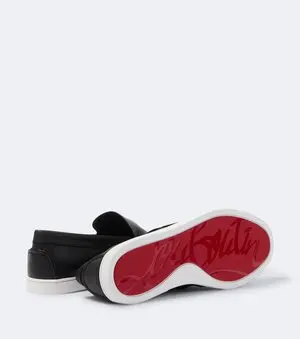 CHRISTIAN LOUBOUTIN Leather Slip-on Shoes