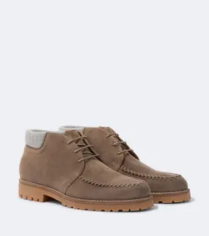 Eleventy Suede Desert Boots - Grey