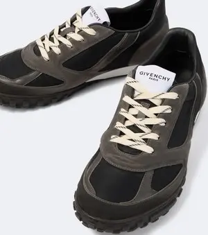 Givenchy Glide Suede-trimmed Sneakers