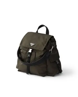 Prada Explore Re-nylon And Leather Backpack