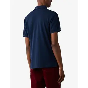 HACKETT Logo-embroidered Slim-fit Cotton Polo