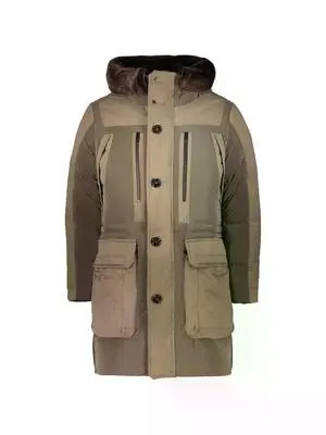 MOORER Fur-trim Hooded Parka - Neutrals