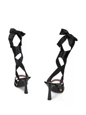 Alberta Ferretti Embellished Spiral-strap Heeled Sandals