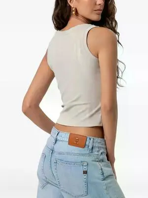 FRACOMINA Crystal-embellished Ribbed Top