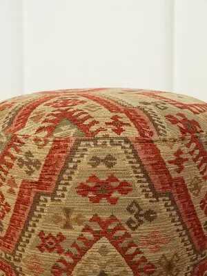 SIX THE RESIDENCE Kashmar Pill Velvet-jacquard Pouf