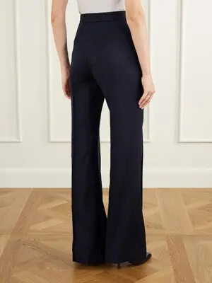VIVIENNE WESTWOOD Serge Pleated Flared Wool Pants
