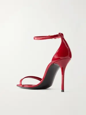 Dolce & Gabbana Logo-detailed Patent-leather Sandals