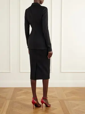 Dolce & Gabbana Double-breasted Grain De Poudre Stretch-wool Blazer
