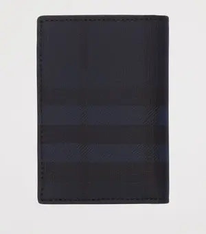 Burberry City Check Folding Card Holder